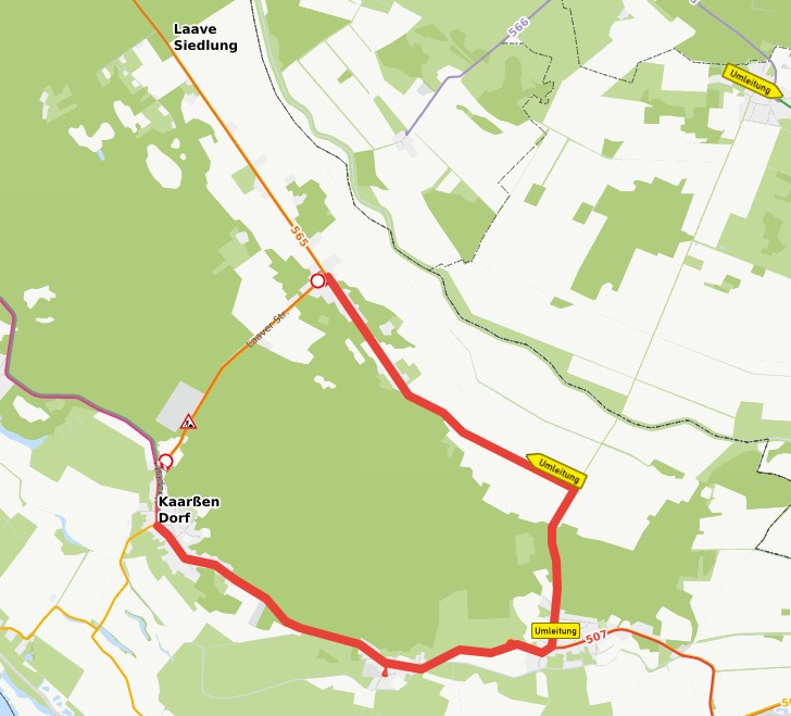 Baumaßnahmen: B195 zwischen Wehningen und Rüterberg, L244 zwischen ...